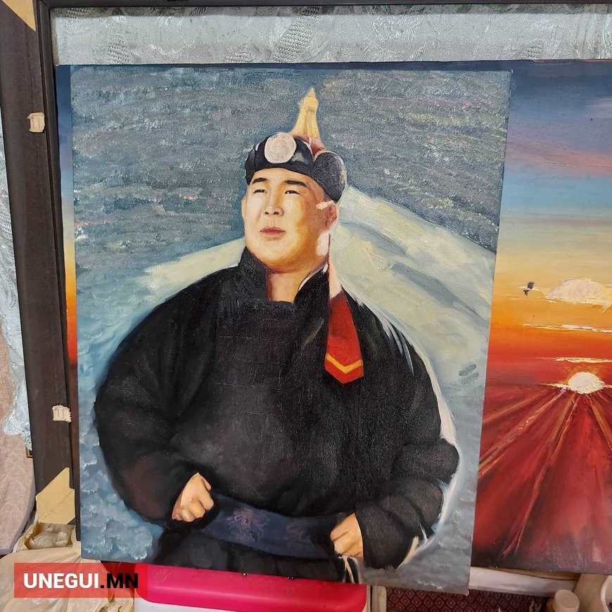 Mongol boh 500,000 ₮ №5540983 УБ — Сүхбаатар -д - Уран зураг, хатгамал ...